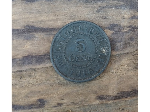 BELGIJA 5 CENTI 1916
