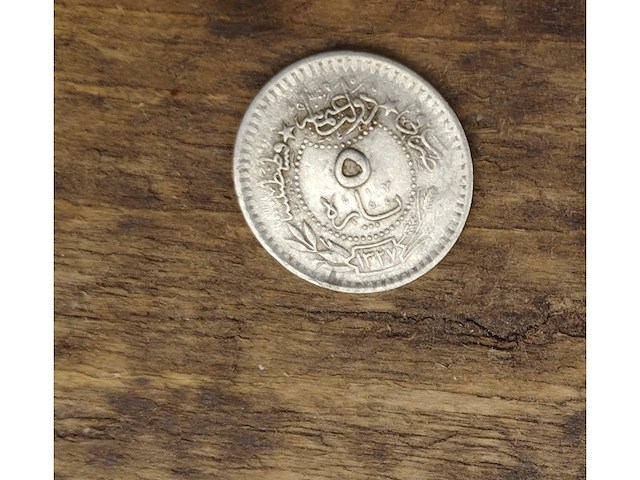 TURSKA 5 PARA 1909