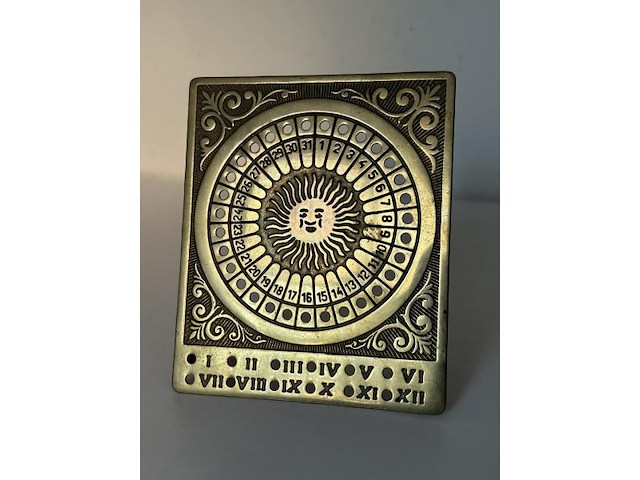 Večni kalendar - Sunce, mesing