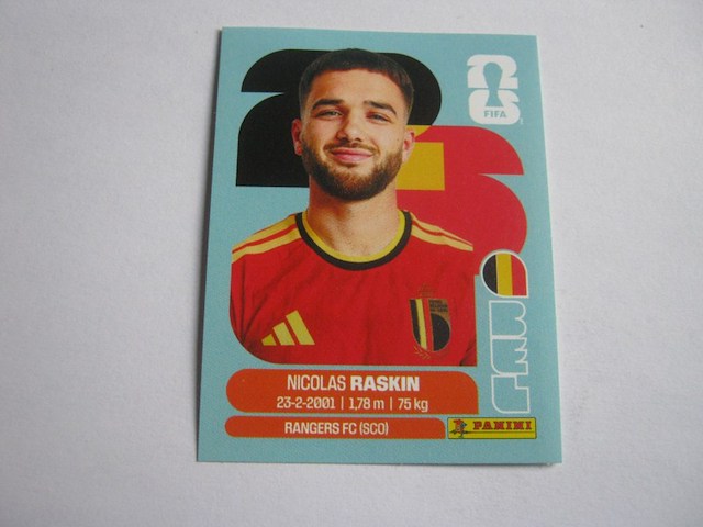 Panini FIFA WC 2026 : BEL 11