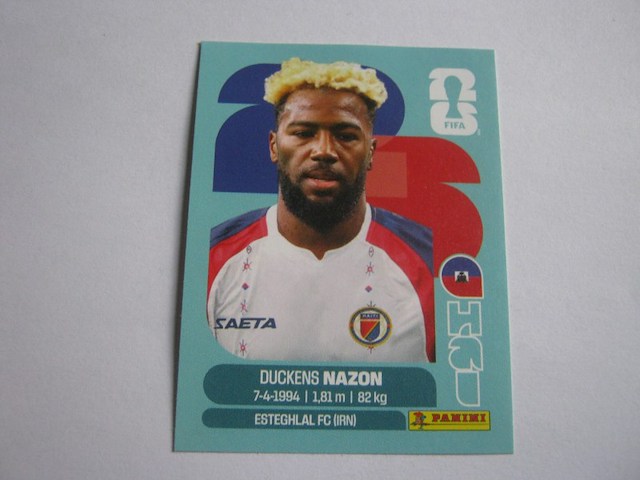 Panini FIFA WC 2026 : HAI 18