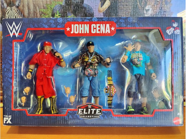 WWE Wrestling Elite Collection John Cena Exclusive Set