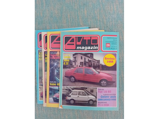 Auto magazin 4 broja za 1987 godinu