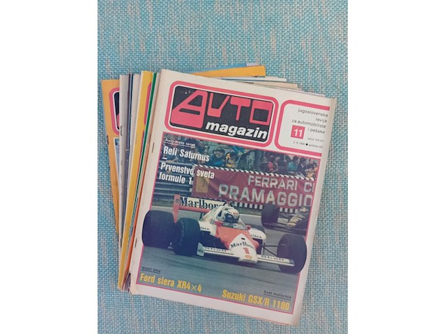 Auto magazin 9 brojeva za 1986 godinu
