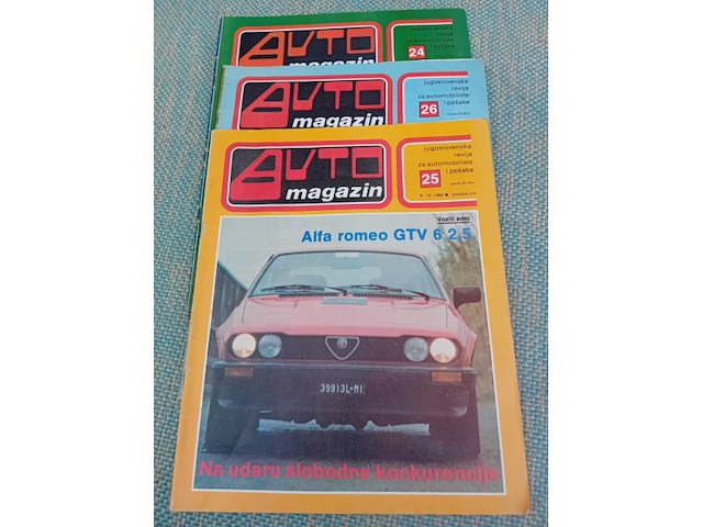 Auto magazin 3 broja za 1980 godinu