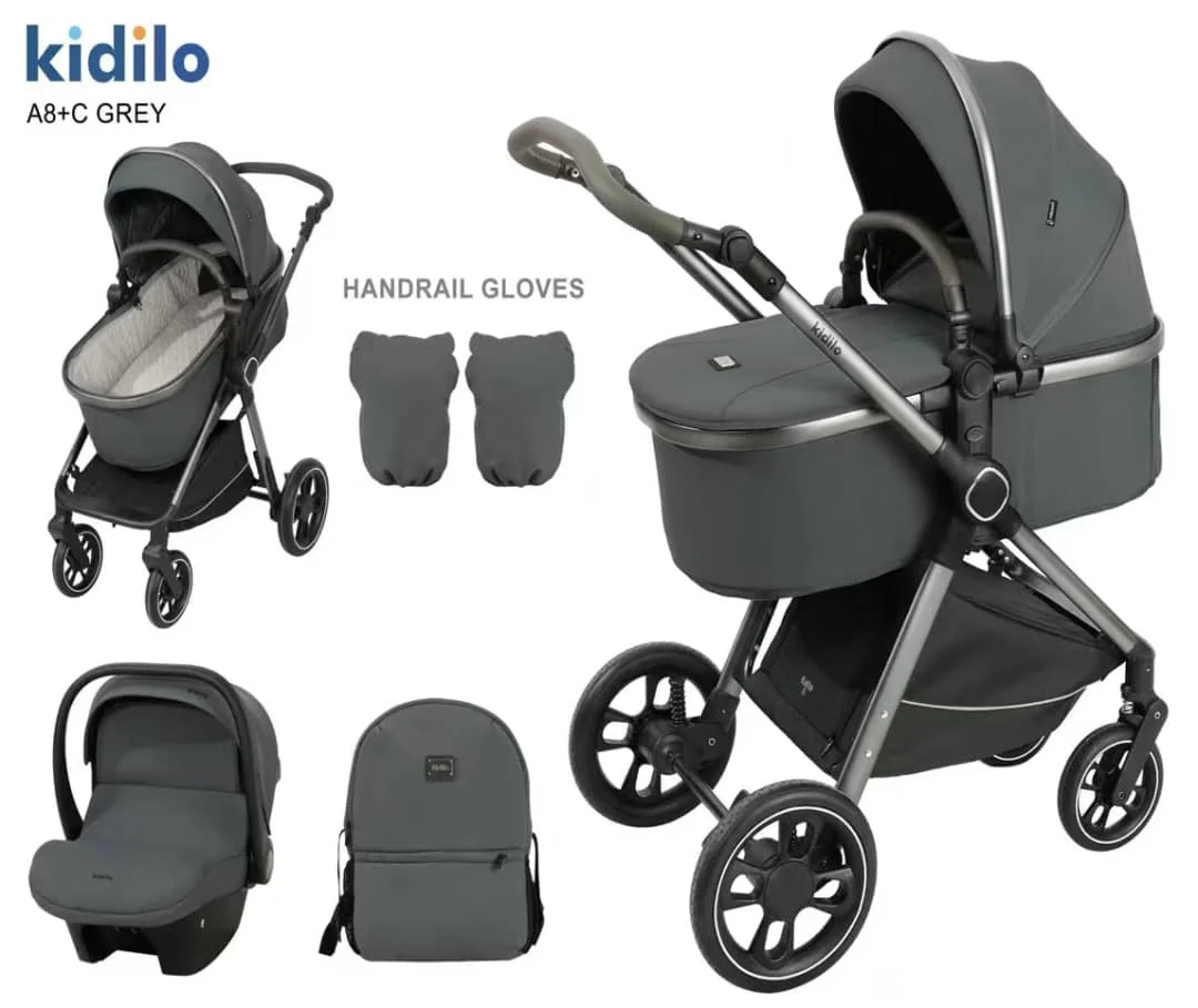 KOLICA ZA BEBE KIDILO A8+C GREY