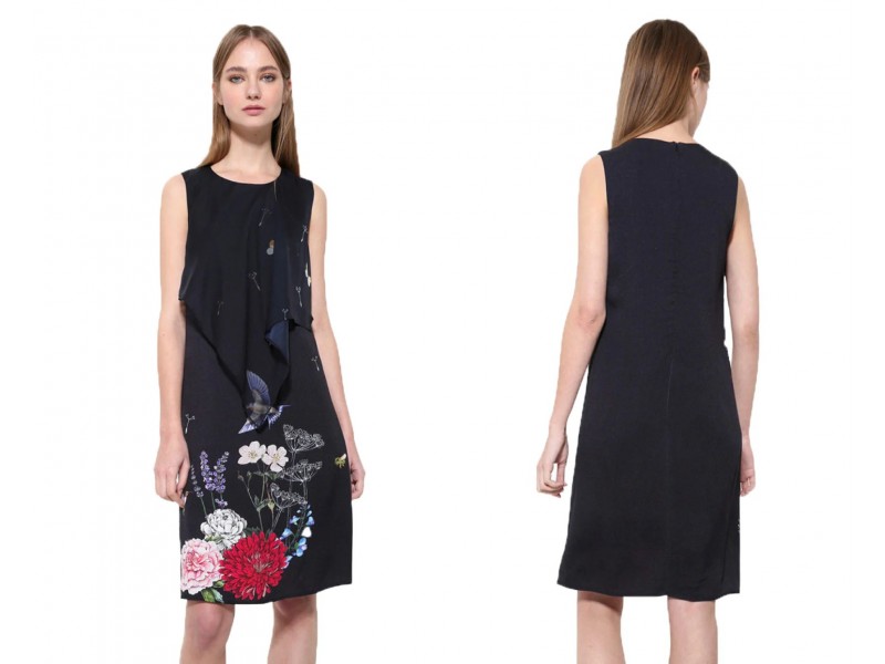 DESIGUAL Evita Floral Dress – M