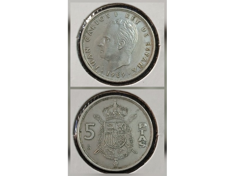 Španija 5 Pesetas 1989