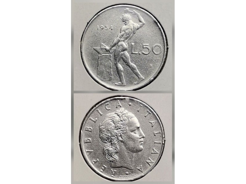 50 Lire 1954 – Italija