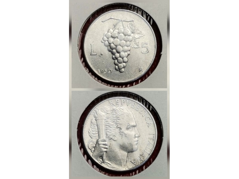5 Lire 1950 – Italija