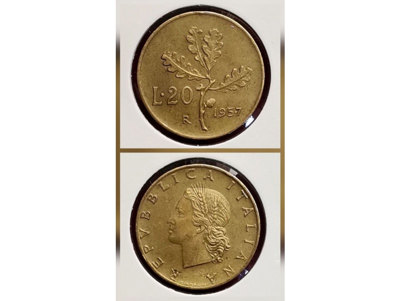 20 Lire 1957 – Italija
