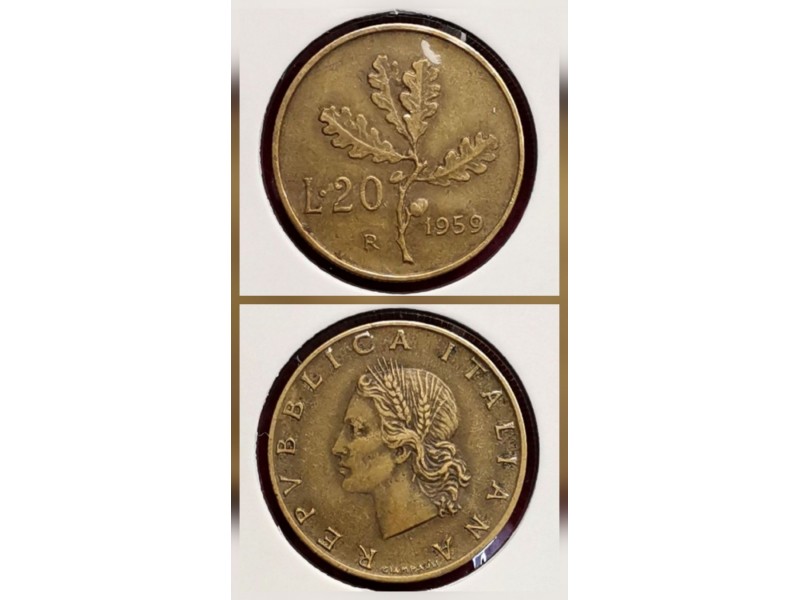 20 Lire 1959 – Italija