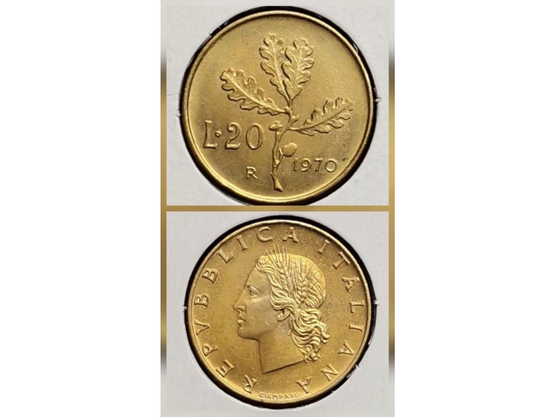 20 Lire 1970 – Italija