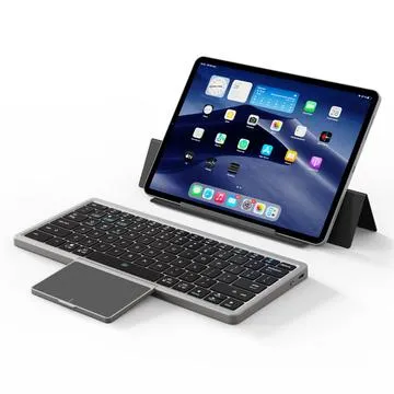 DUX DUCIS MULTIFUNCTIONAL BLUETOOTH KEYBOARD WITH TOUCHPAD FOR LAPTOP, TABLET AND PHONE - BLACK
