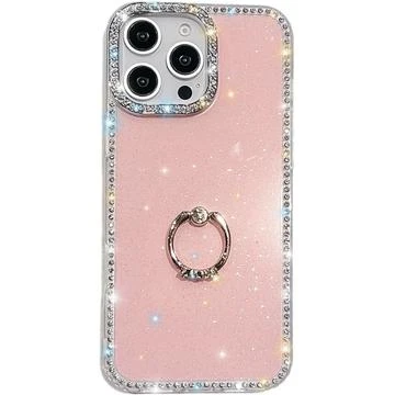 IPHONE 16 PRO CRYSTALGLOW HYBRID CASE WITH RING HOLDER