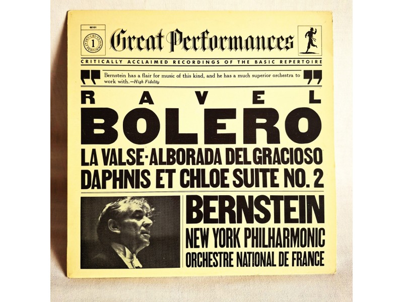 RAVEL:BOLERO!REMEK DELO KLASIČNE MUZIKE!MINT OMOT I LP!