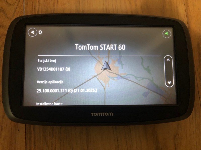 TomTom Start 60 6inca mapa april 2026 Lifetime update