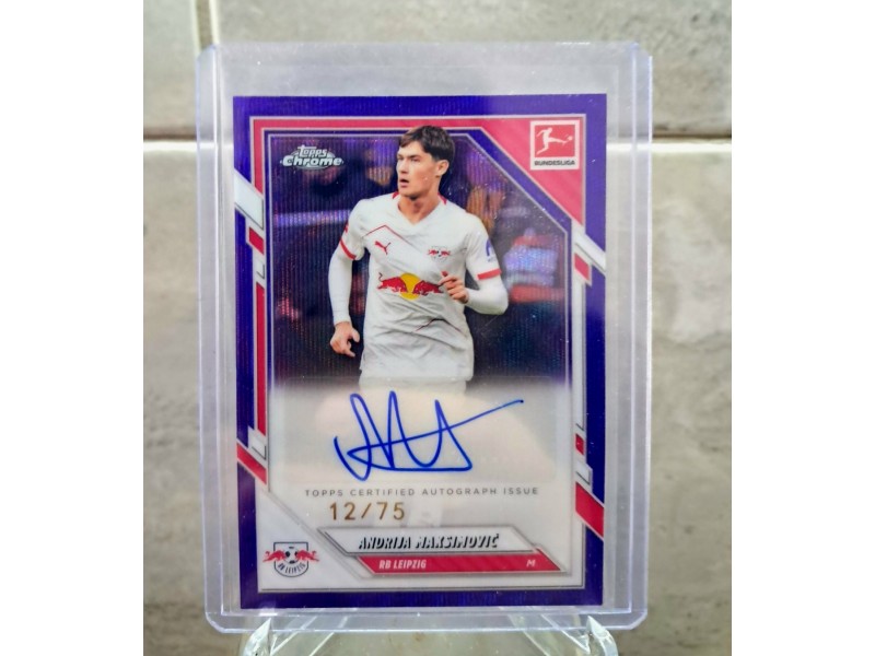 Andrija Maksimovic /75 2025 Topps Chrome Purple Wave