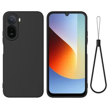 XIAOMI POCO C81 PRO LIQUID SILICONE CASE WITH HAND STRAP