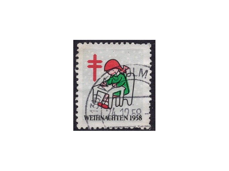 Nemačka 1958. Christmas Seal, Tuberkulosemarke