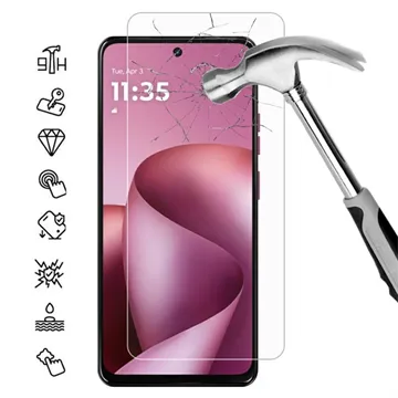 MOTOROLA MOTO G37/G37 POWER/G47 TEMPERED GLASS SCREEN PROTECTOR - 9H - CASE FRIENDLY - TRANSPARENT