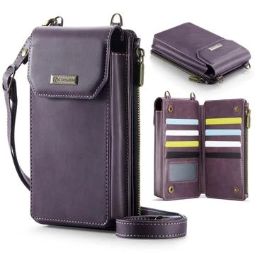 CASEME ME40 UNIVERSAL RFID SHOULDER BAG - 4"-7.5" - PURPLE