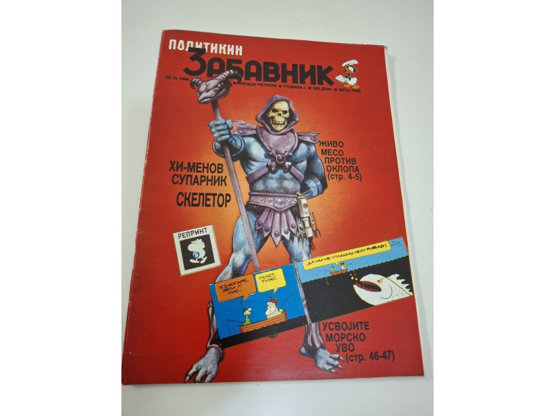 He-Man Masters of the universe 1988 Politikin zabavnik