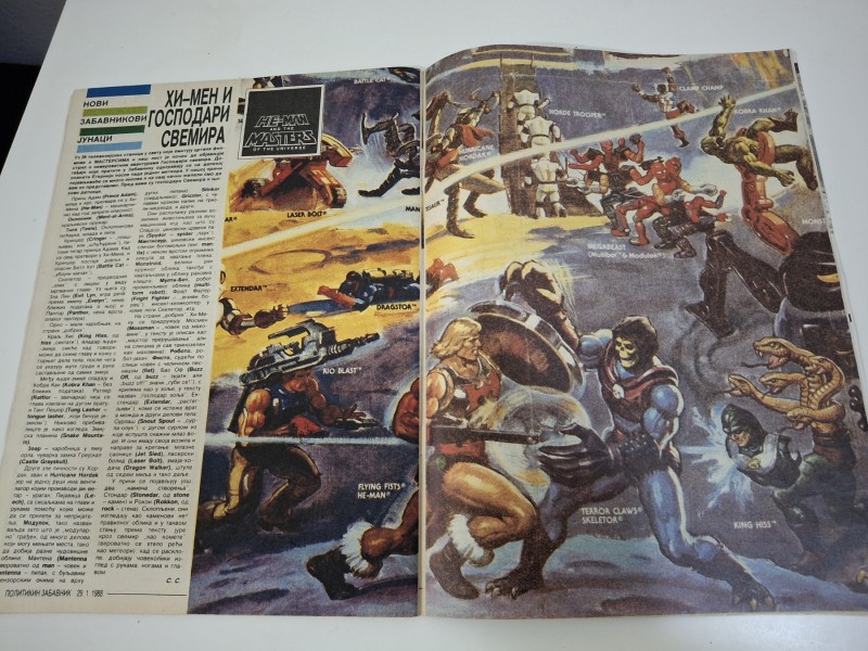 He Man Masters of the Universe Politikin zabavnik 1988