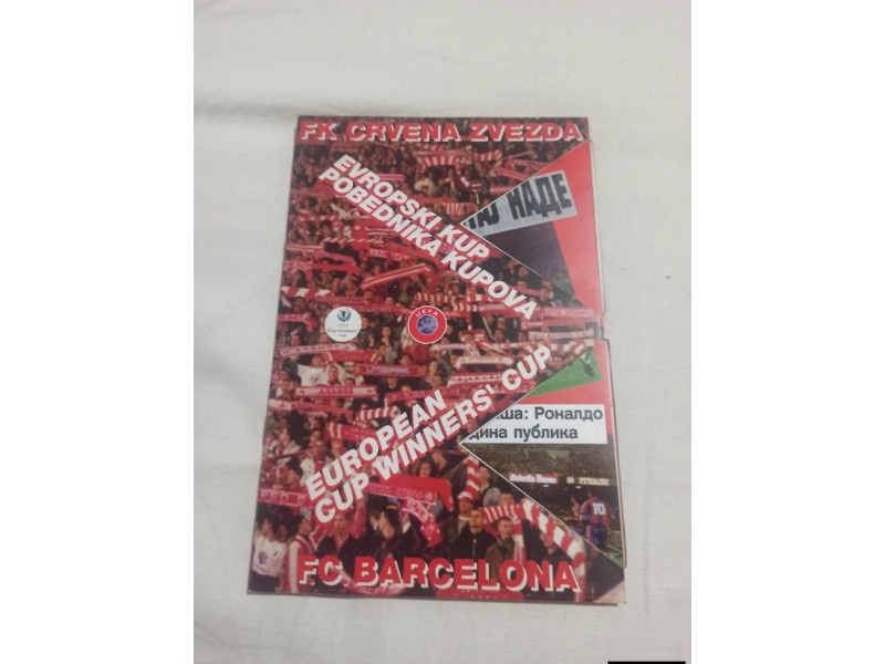 Fk Crvena Zvezda - FC Barcelona program 1996