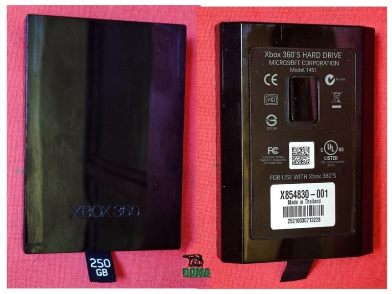 250 gb HDD 2366 igrica za Čipovane XBox 360 Rgh " Jtag