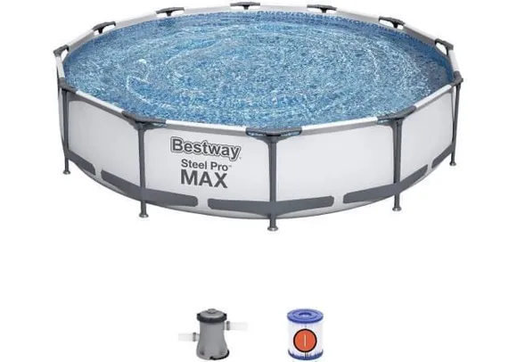 BESTWAY BAZEN ZA DVORIŠTE SA PUMPOM 3,66 M X 76 CM STEEL PRO MAX