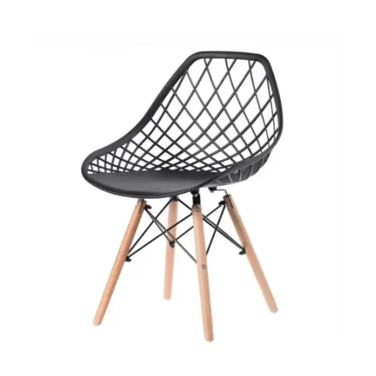 Trpezarijska plastična stolica Skandi crna Lemon 25-KS009