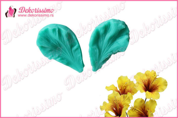 Silikonska modla veiner otisak list, set 2 kom– K3014