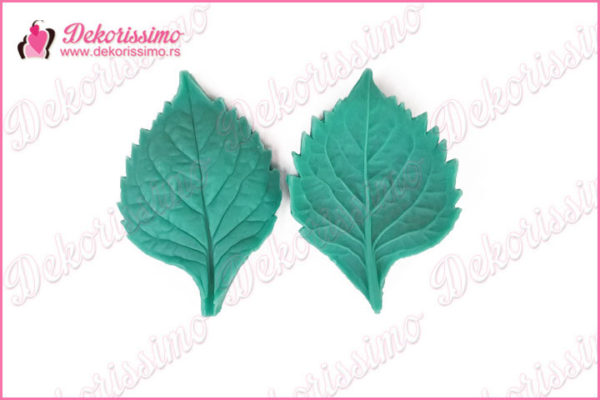 Silikonska modla veiner otisak list, set 2 kom. – K3002