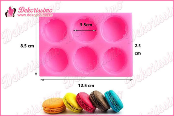 Silikonska modla 3D makaronsi – K4896