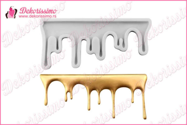 Silikonska modla drip čokolada – K4899