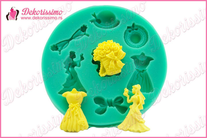 Silikonska modla princezin set – K4228