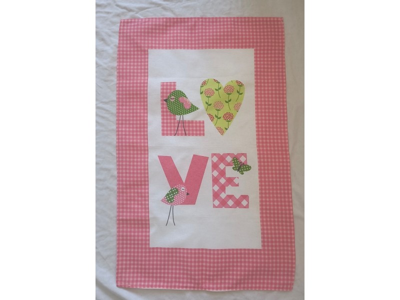 Lepa kuhinjska krpa Love