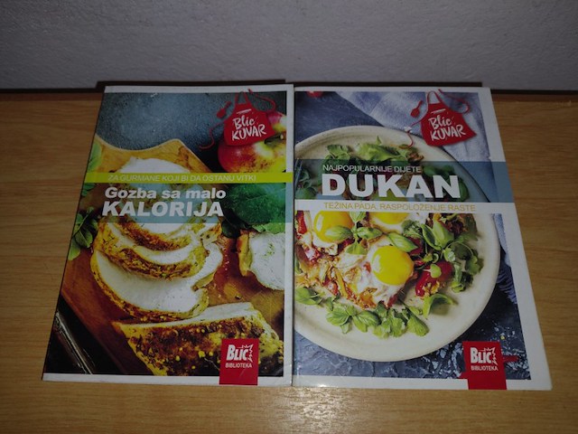 Blic 2 knjige / Dukan dijeta + Gozba sa malo kalorija