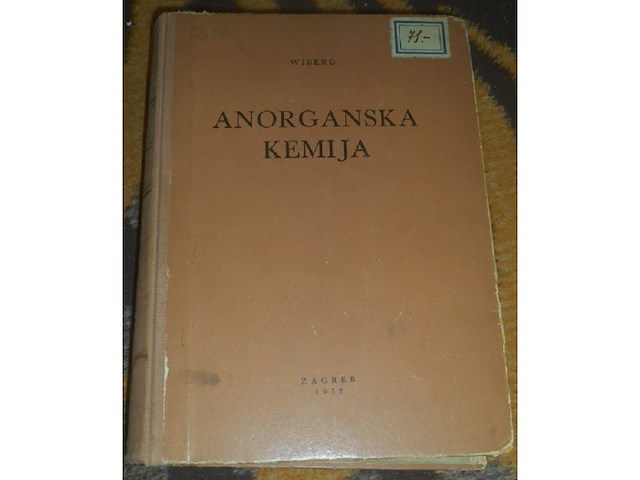 Egon Wiberg - Anorganska kemija