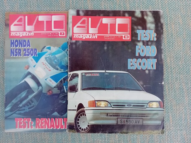 Auto magazin 2 broja za 1991 godinu