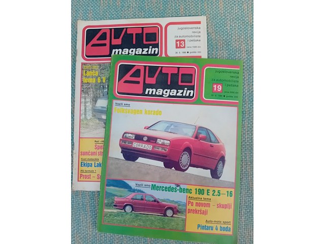 Auto magazin 2 broja za 1988 godinu