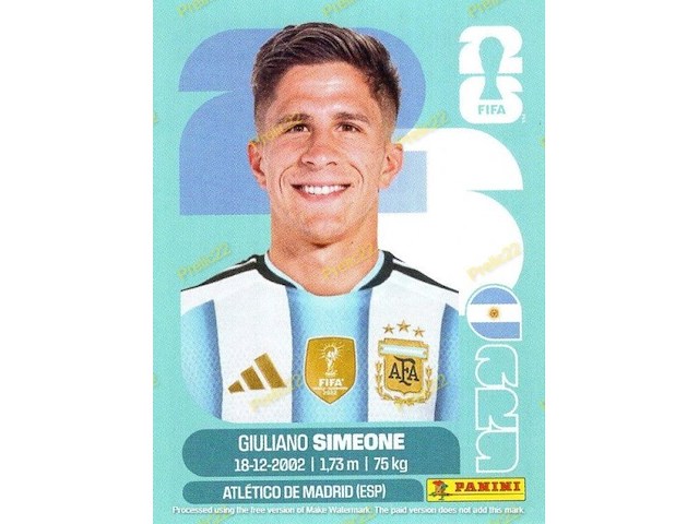 FIFA WORLD CUP 2026 broj ARG20 (čitaj opis)