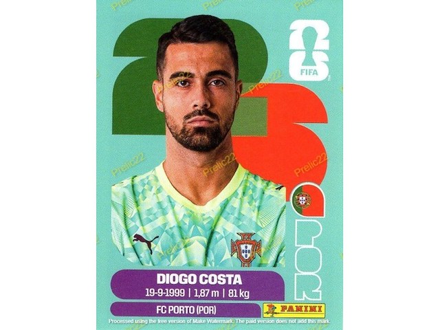 FIFA WORLD CUP 2026 broj POR02 POR2 (čitaj opis)