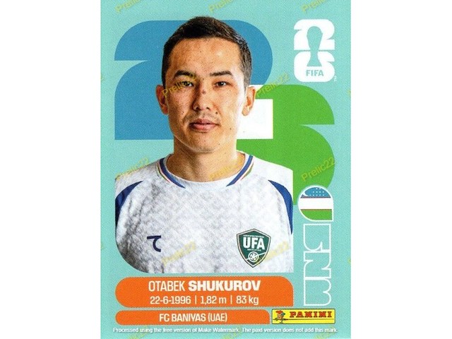 FIFA WORLD CUP 2026 broj UZB11 (čitaj opis)