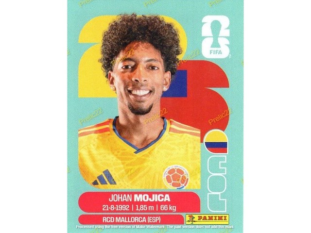 FIFA WORLD CUP 2026 broj COL07 COL7 (čitaj opis)