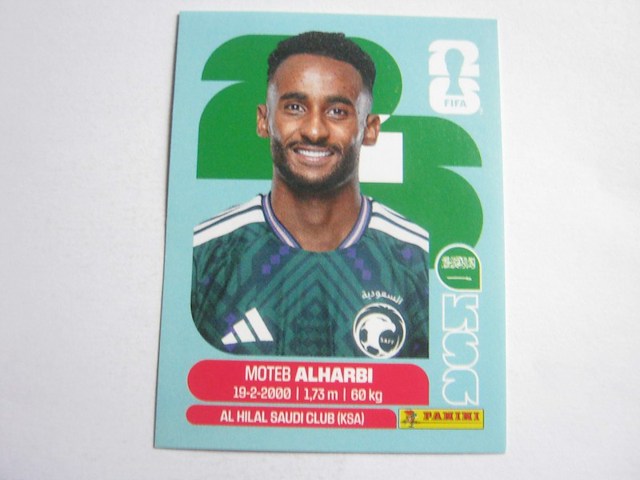 Panini FIFA WC 2026 : KSA 7