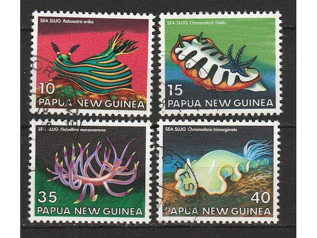 Papua New Guinea - 1978 - Sea slugs, morski puževi
