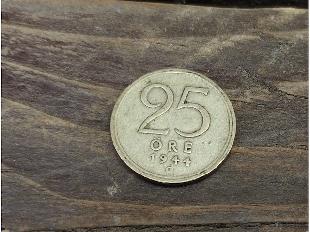 SVEDSKA 25 ORE 1944 SREBRO