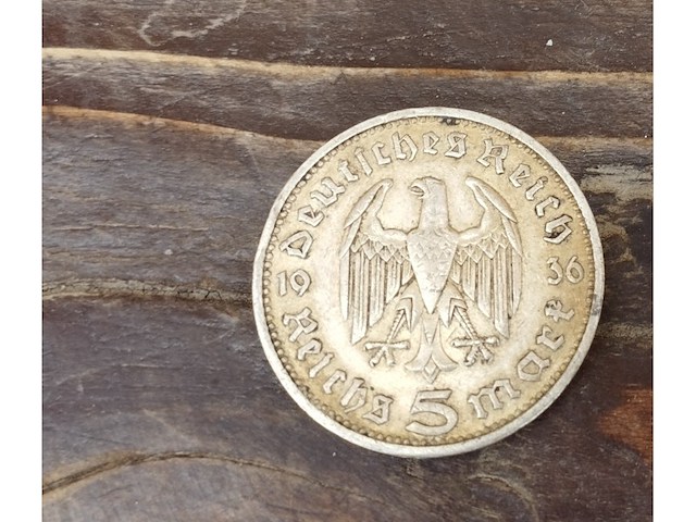 NEMACKA 5 MARAKA 1936 SREBRO